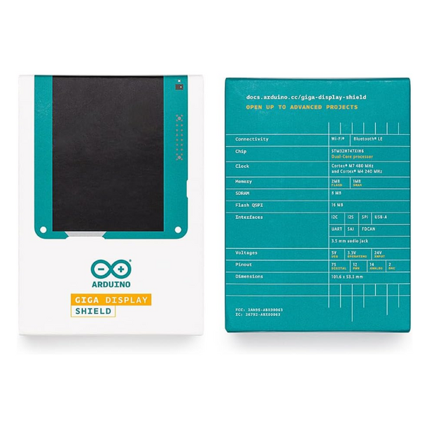 Arduino Giga Display Shield | Touchscreen for GIGA R1 | ASX00039 – Rokland