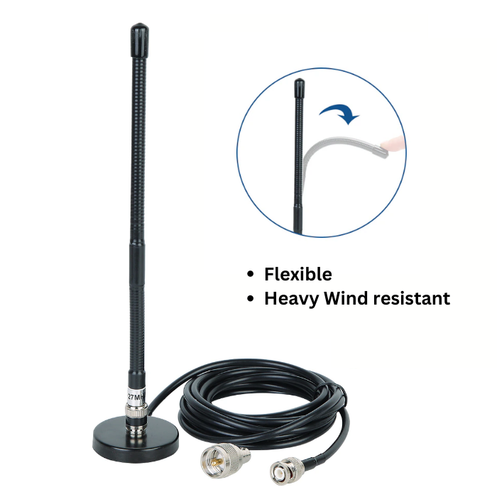 CB Radio Whip Antenna 26-27 Mhz + strong magnetic base PL-259 connecto – Rokland