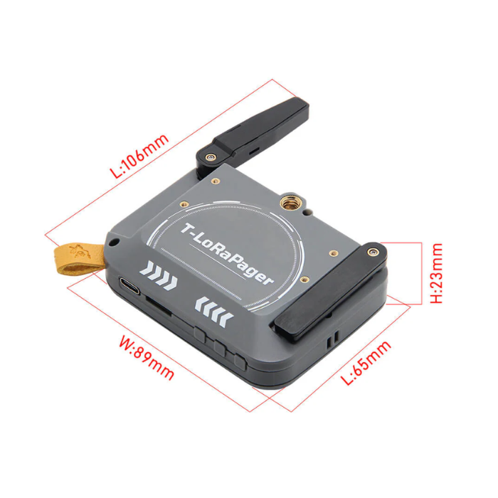 LILYGO® T-Lora Pager US 915 Mhz LoRa + ESP32-S3 Handheld AIOT Programm – Rokland