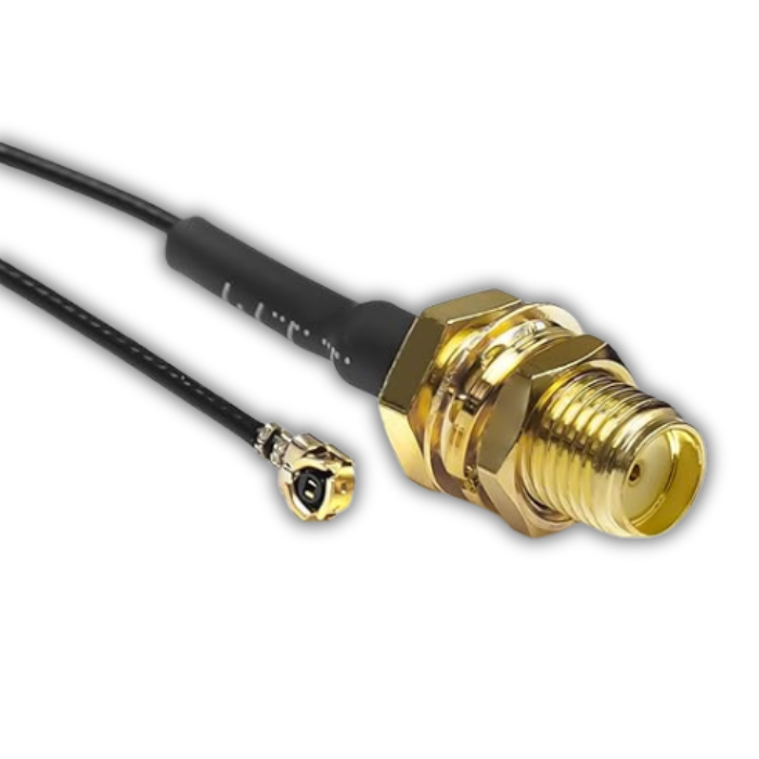 2-pack IPEX4 (MHF4) to SMA Female Pigtail Antenna Wi-Fi Low Loss Coaxi ...