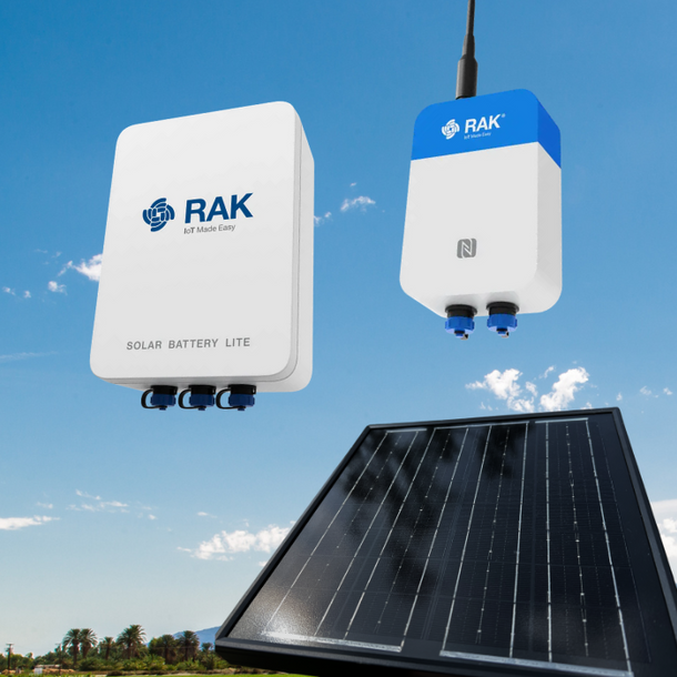RAKwireless WisMesh Repeater System with Solar Panel + High Capacity B ...
