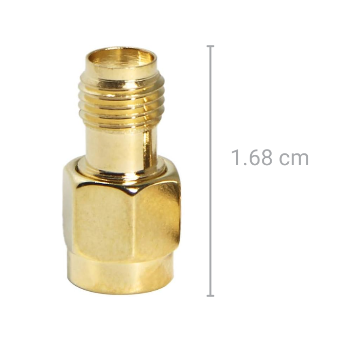 RP-SMA male to SMA female barrel connector - converter for IoT antenna ...