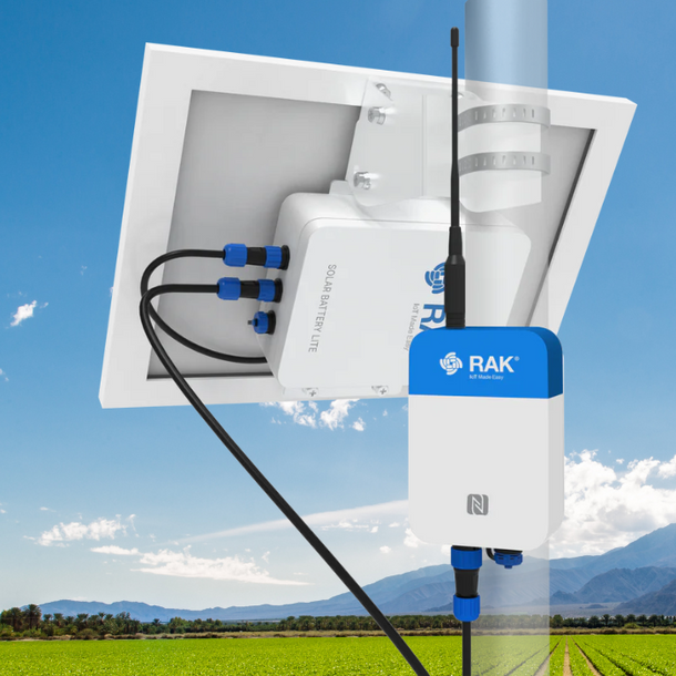 RAKwireless WisMesh Repeater System with Solar Panel + High Capacity B ...