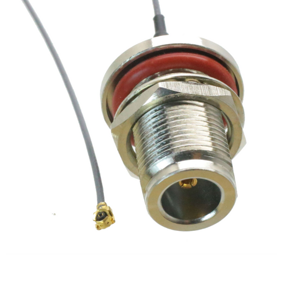 UFL(IPEX/IPX) Mini PCI to N-Female Bulkhead Pigtail Cable Extension ...