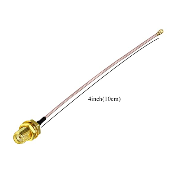 2-pack UFL IPEX4 (MHF1) to SMA Female Pigtail Antenna WiFi/IoT Dev Cab ...